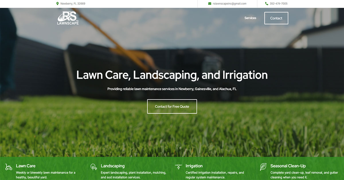 RS Lawnscape - Lawn Care, Landscaping & Irrigation Services